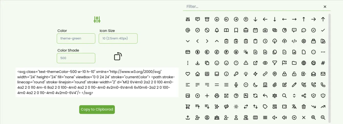 Tailwind Icon Customization Tool Tailwindtap