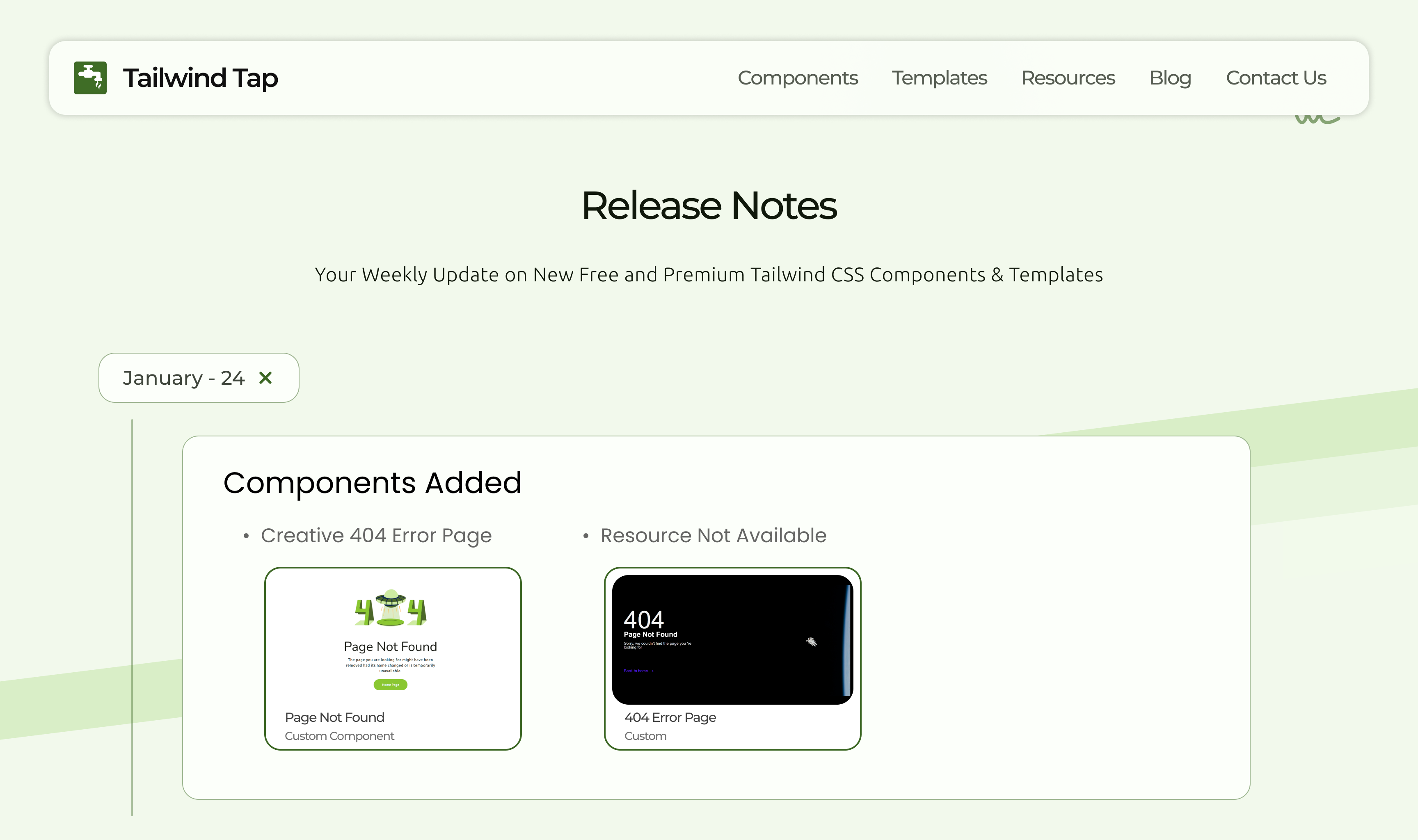 Changelog - TailwindTap