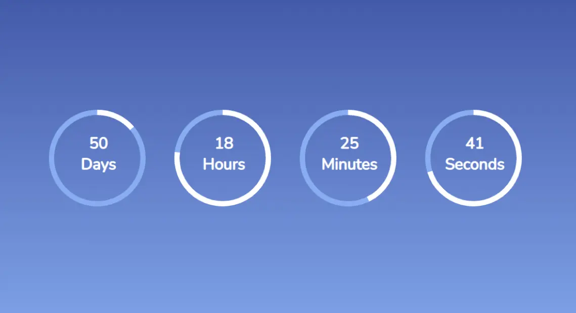 Website Countdown Tailwind CSS Component - TailwindTap