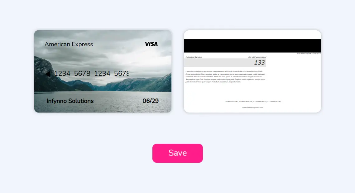 Smart Visa Card Tailwind CSS Component - TailwindTap