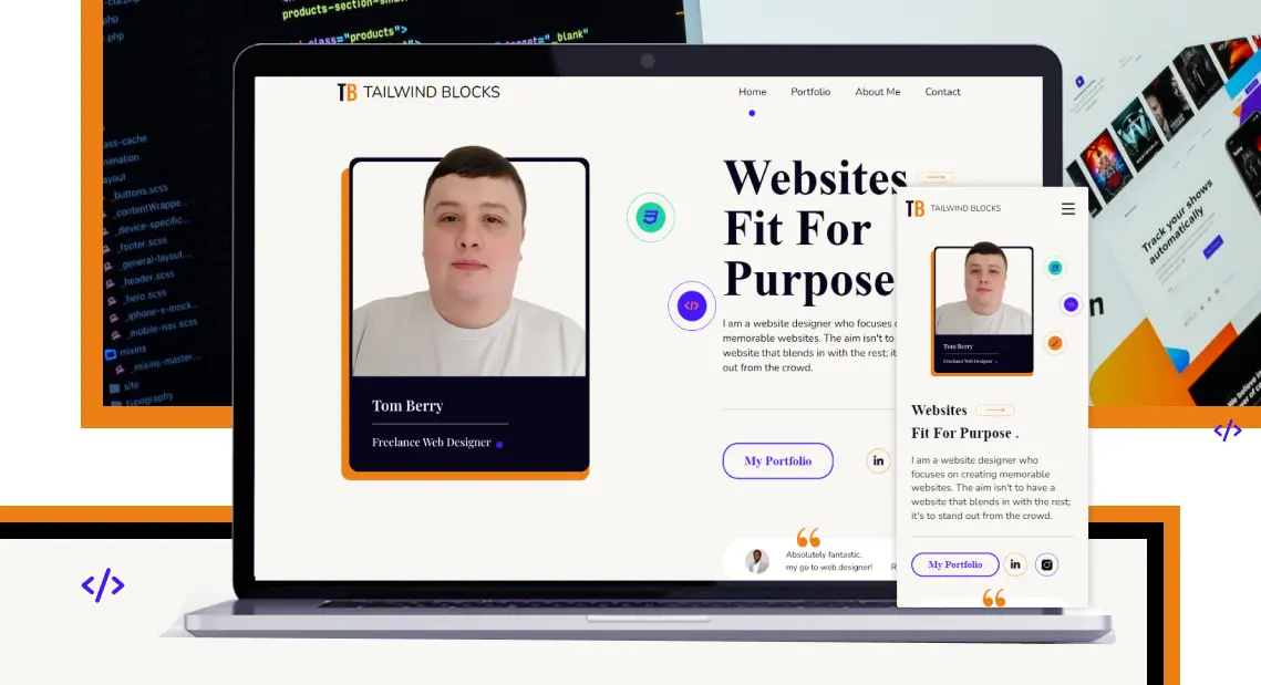 Multi-Purpose Profile Tailwind CSS Template - TailwindTap Multi-Purpose Profile Tailwind CSS Template - TailwindTap